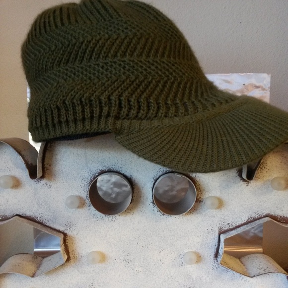 David and Young | Accessories | David Young Olive Green Knit Baseball ...